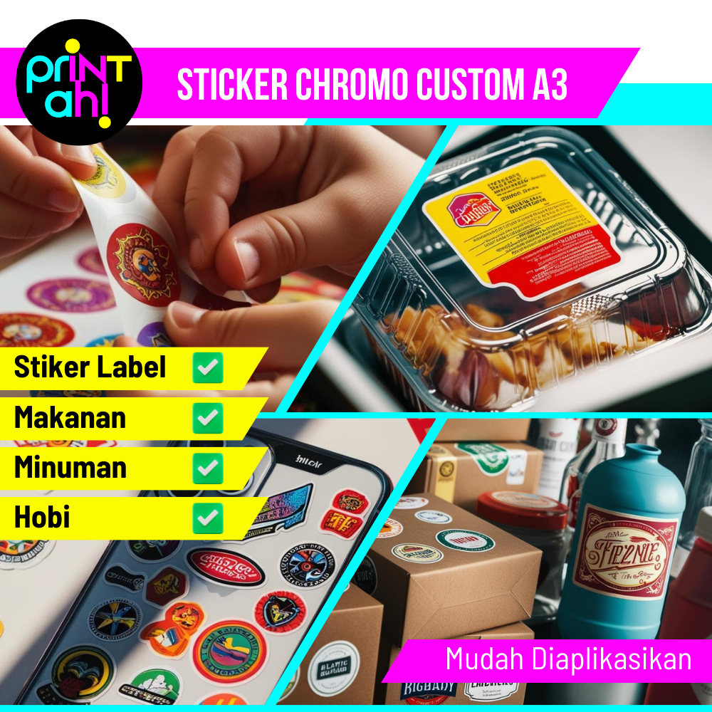 Jual Print Ah! Cetak Stiker A3+ Label Chromo berkualitas | Stiker murah ...