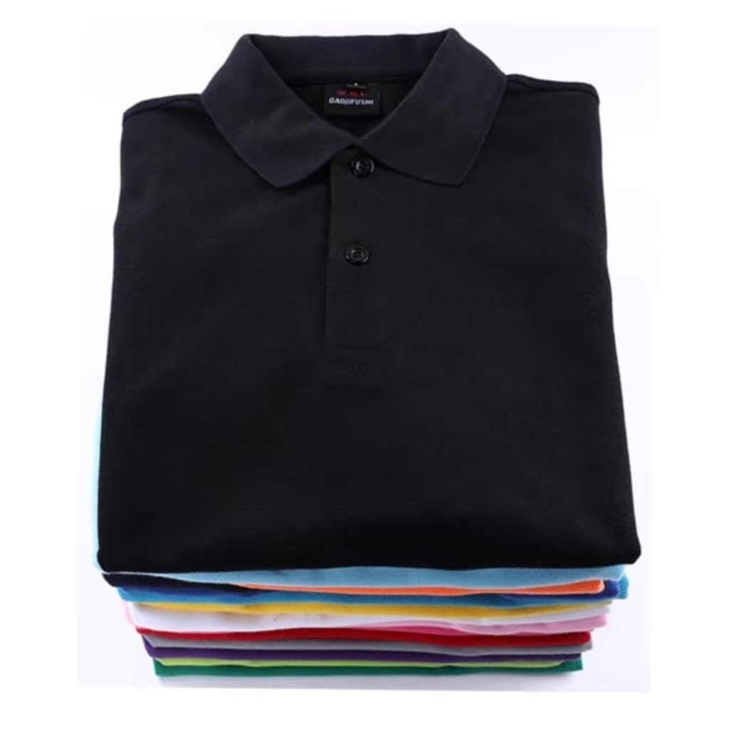Jual kaos polos kerah seragam/kaos Wangky kerah polos lengan pendek ...