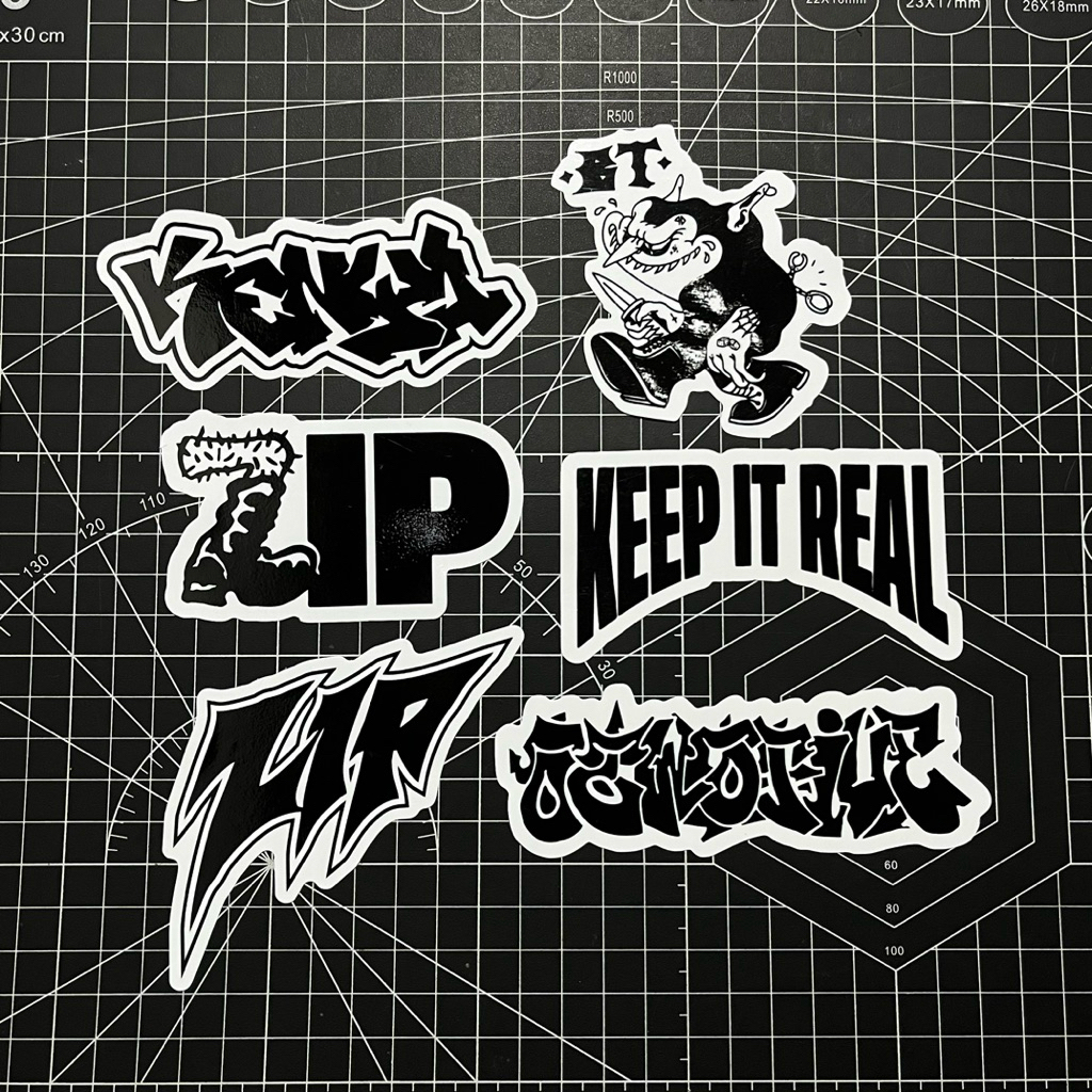 Jual STIKER KALCER | ZIP KENYA BT | STICKER PACK BAND HARDCORE STIKER ...