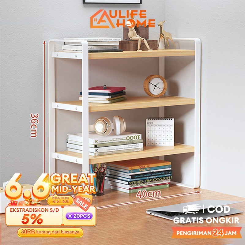 Jual Rak Buku Minimalis Rak Desktop Storage Rak Serbaguna Desktop Rak ...
