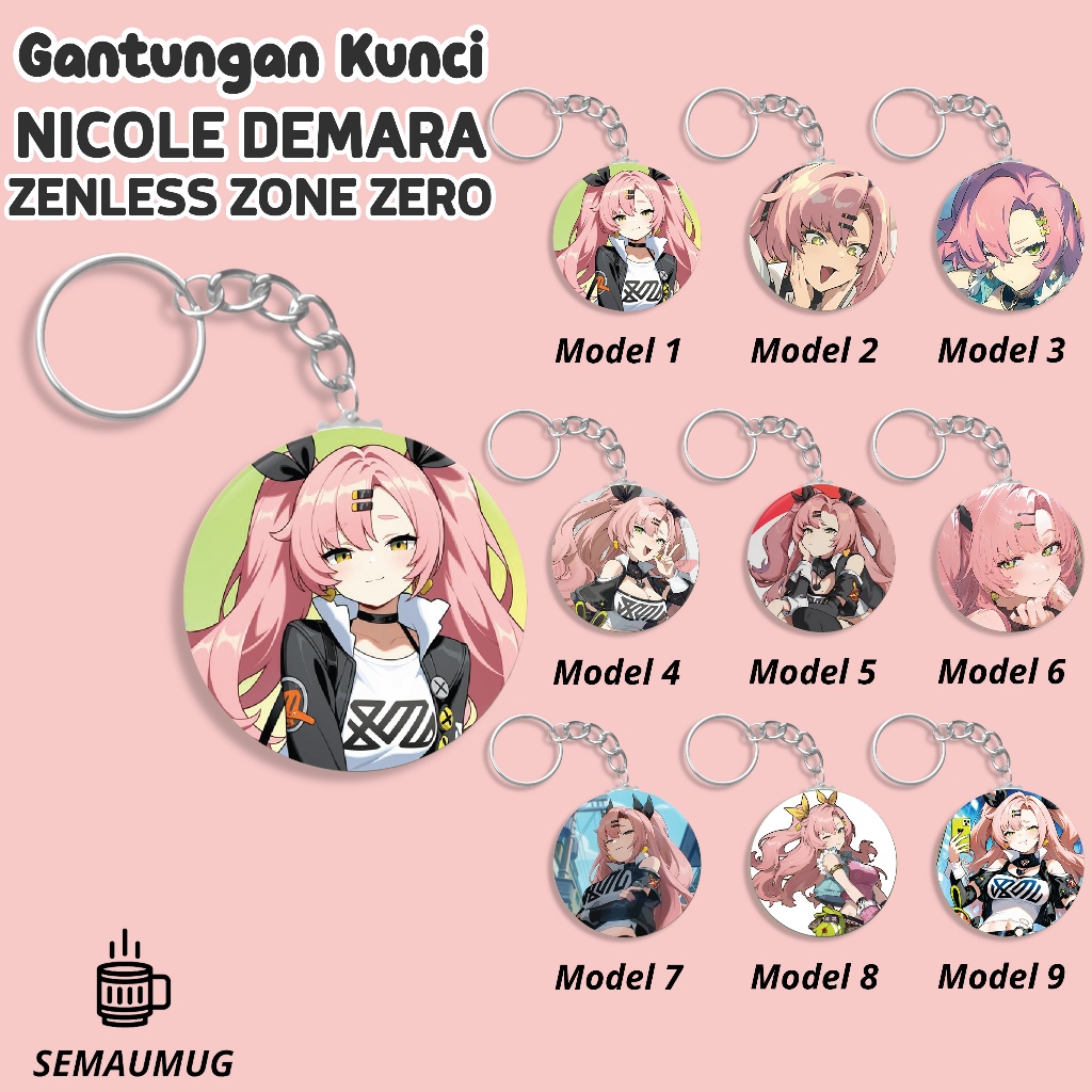Jual GANTUNGAN KUNCI NICOLE DEMARA ZENLESS ZONE ZERO KADO GANCI BULAT ...