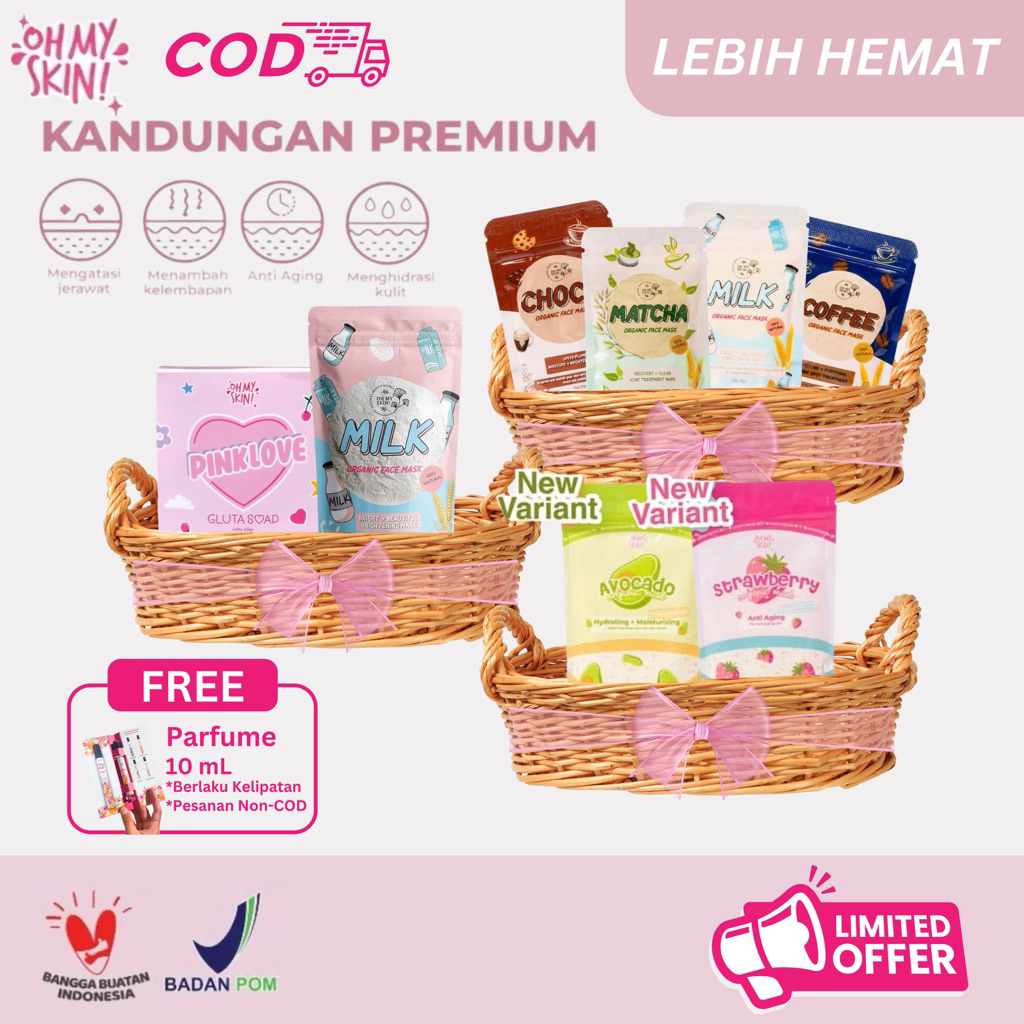Jual [ BPOM] PAKET HEMAT HAMPERS GIFT BOX OH MY SKIN Masker Wajah ...