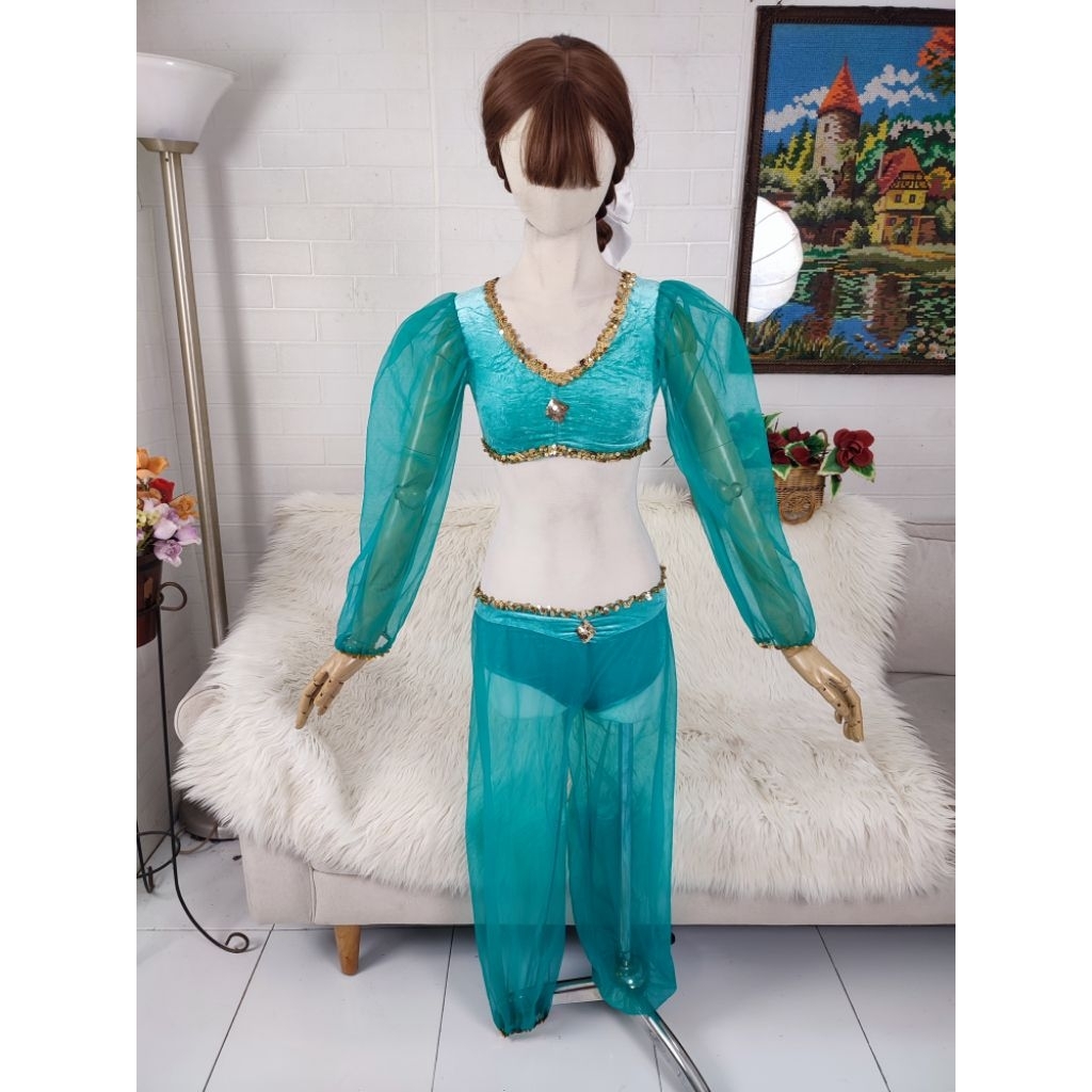 Jual kostum jasmine aladdin kostum cosplay jasmine kostum princess ...