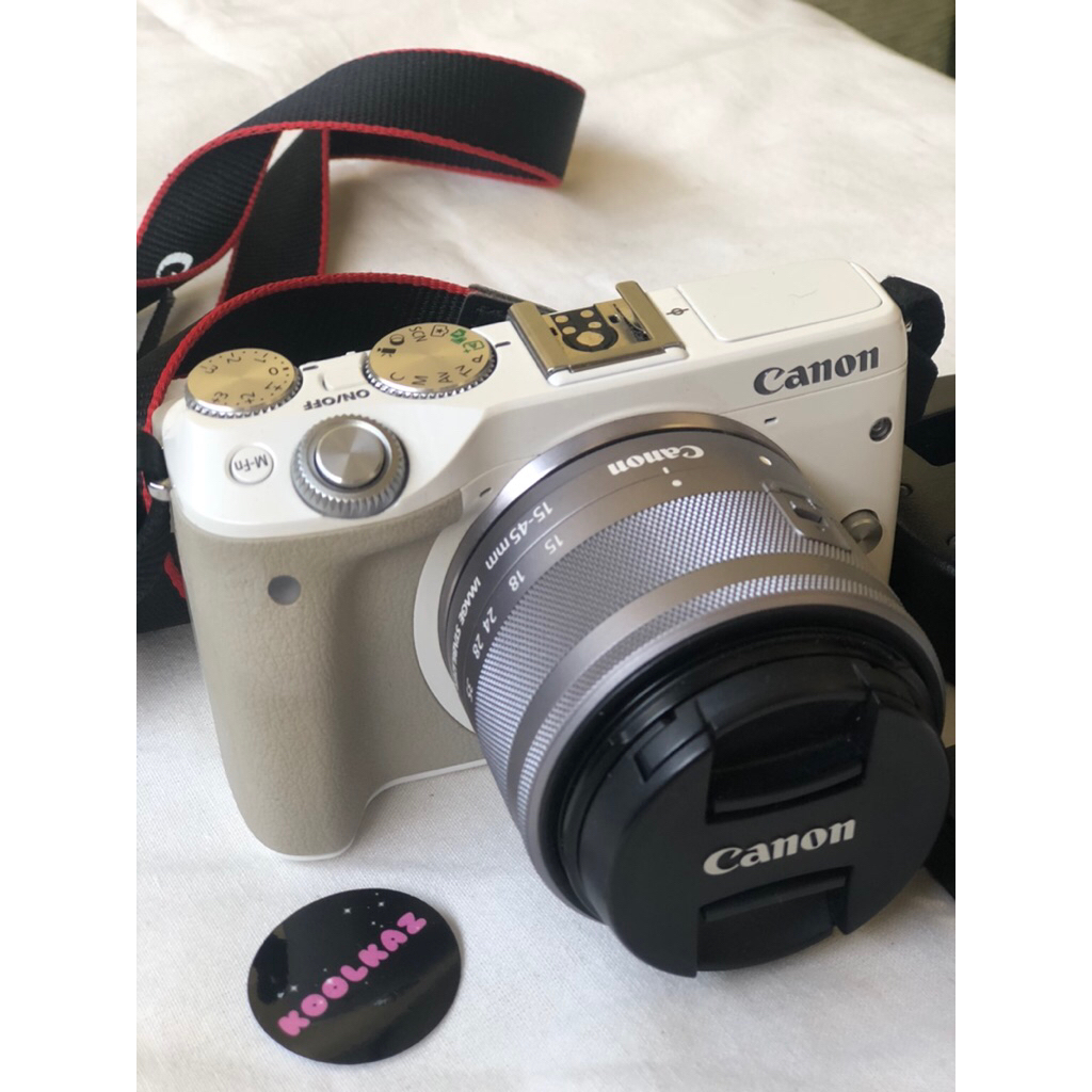 Jual kamera mirrorless canon eos m3 putih mulus | Shopee Indonesia