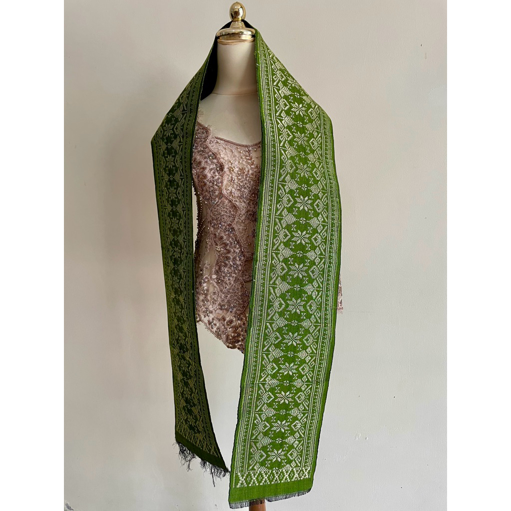 Jual Selendang Songket Besar - Hijau | Shopee Indonesia