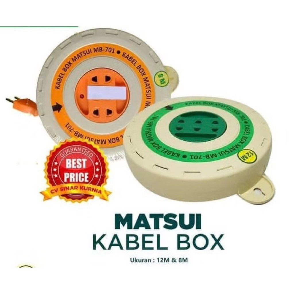 Jual Kabel Roll / Box Kabel 5m, 8m, 12m Matsui | Shopee Indonesia