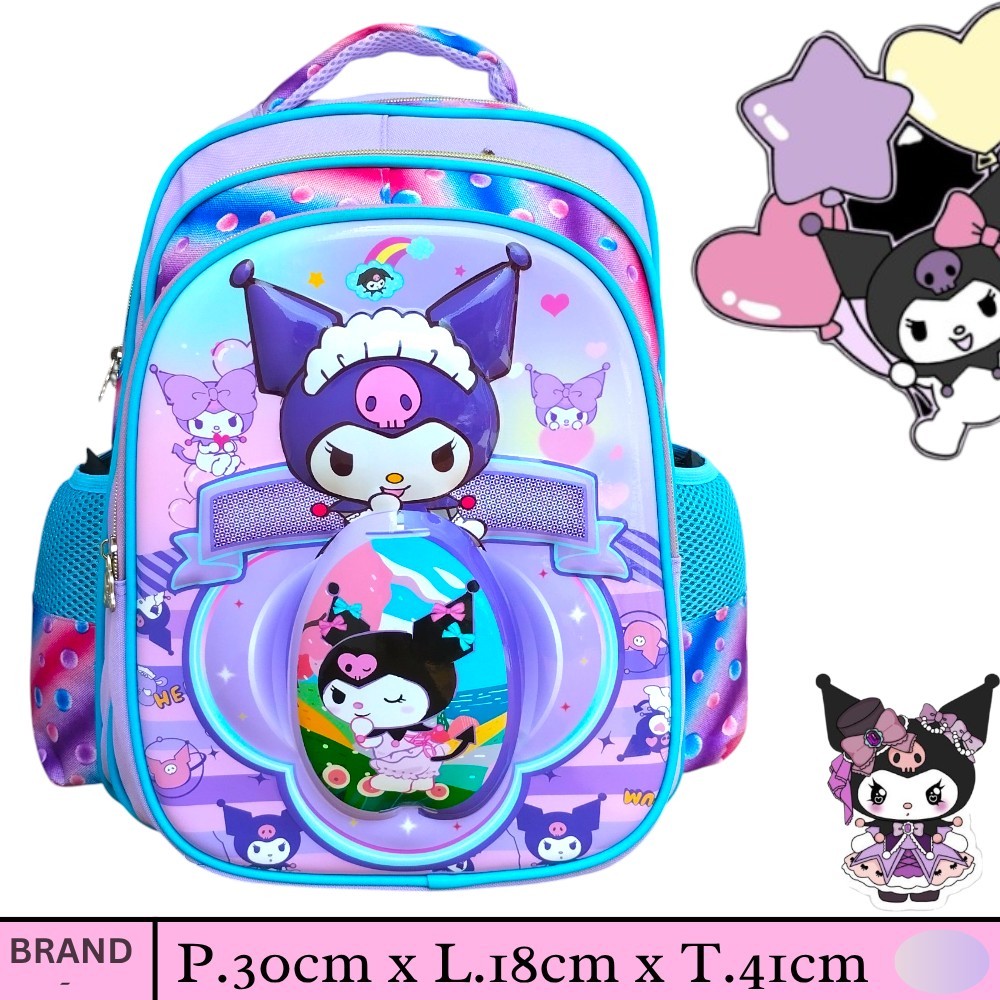 Jual NEW TAS RANSEL ANAK SEKOLAH IMPORT SD TAS ANAK PEREMPUAN KUROMI 01220 | Shopee Indonesia