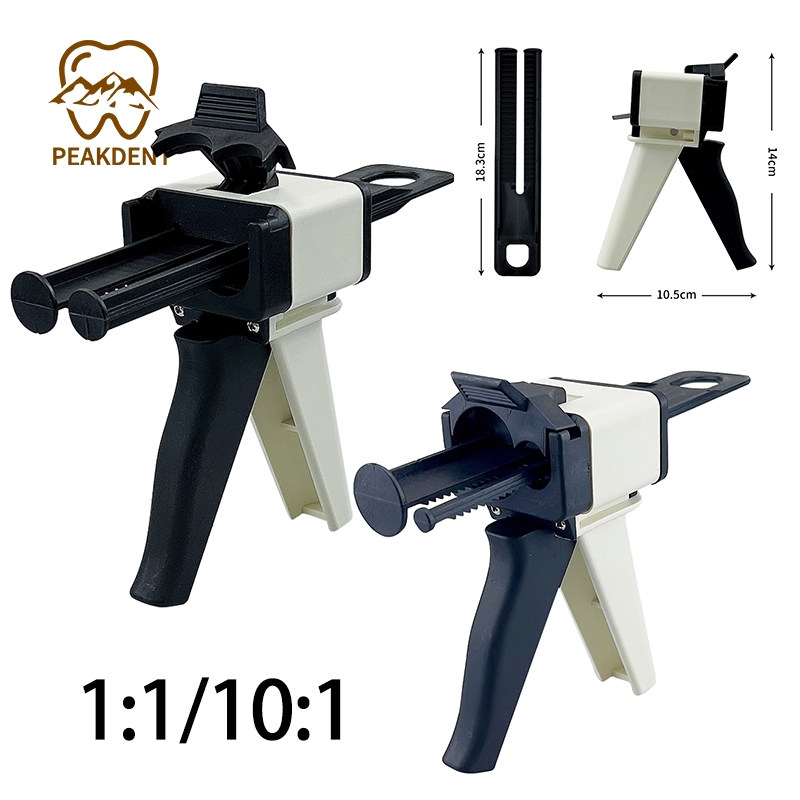 Jual Gun light body dental dispensing mixing gun 1:1 2:1 cartridge ...