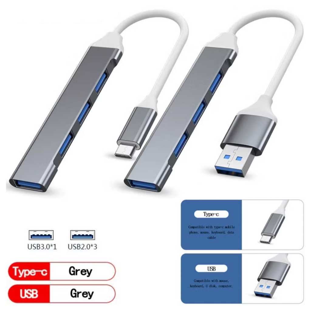 Jual [ SKS ] COD USB 3.0 HUB 4 PORT HIGH SPEED 4IN1 FOR LAPTOP komputer ...