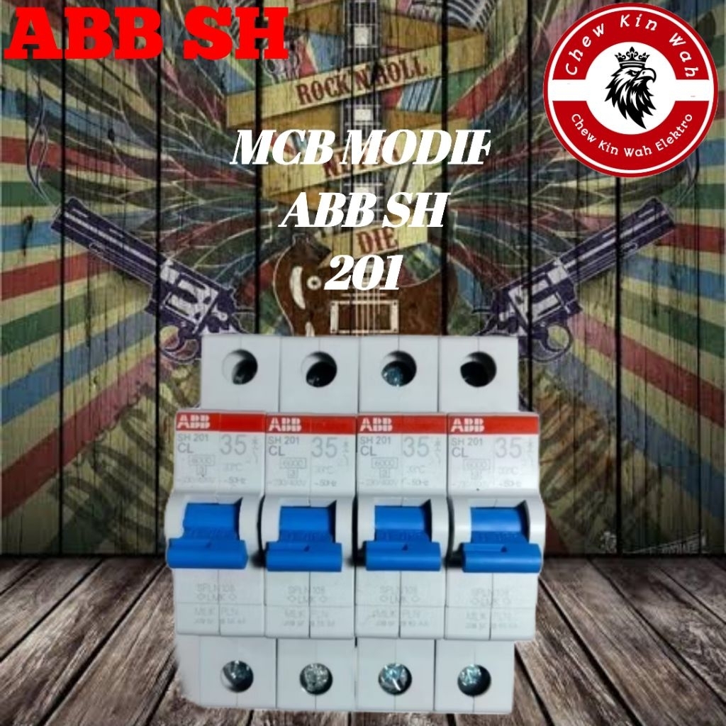Jual MCB PLN MODIF ABB SH anti jeglek seperti 10a modif 4a Barang original di jamin Normal ...