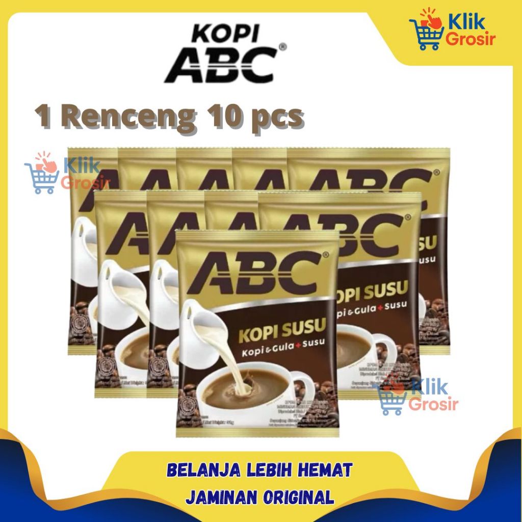 Jual [RENCENG] ABC KOPI SUSU 31gr Renceng Isi 10 Sachet - Kopi Susu \ Nikmat \ Praktis ...