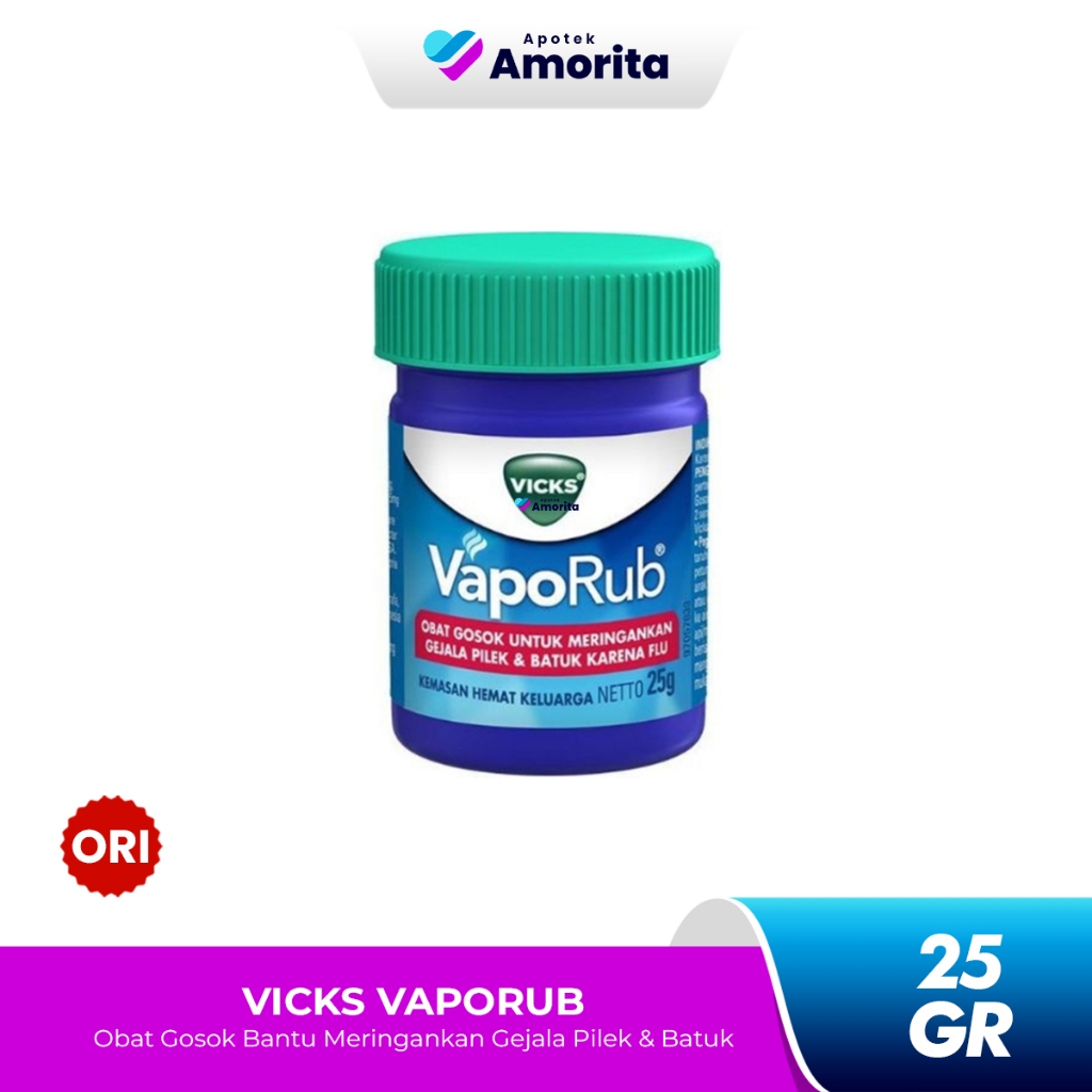 Jual Vicks Vaporub Balsem 25gr - Mengurangi Batuk dan Pilek | Shopee ...