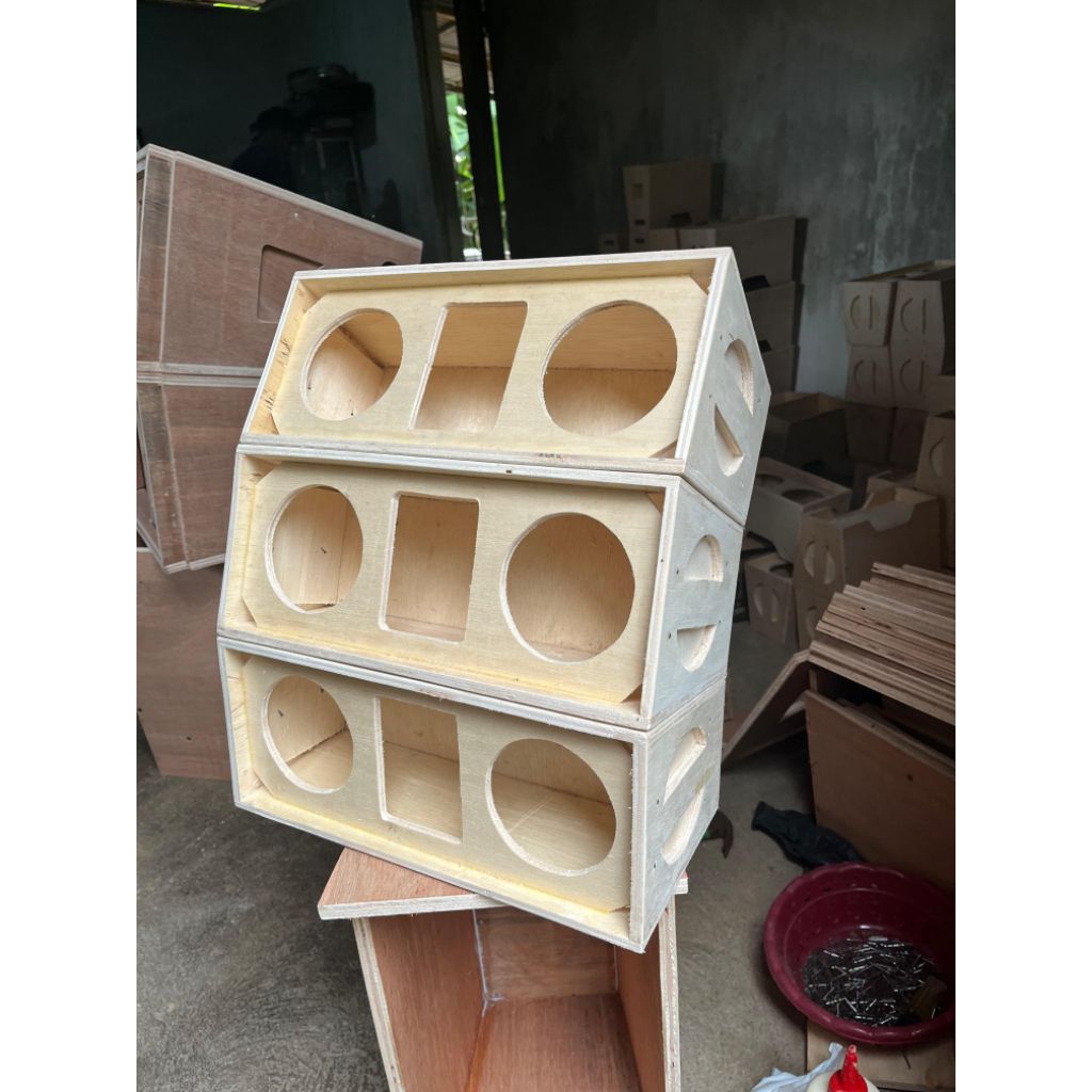 Jual BOX speaker line array 4 inch dobel plus tweter kotak | Shopee ...
