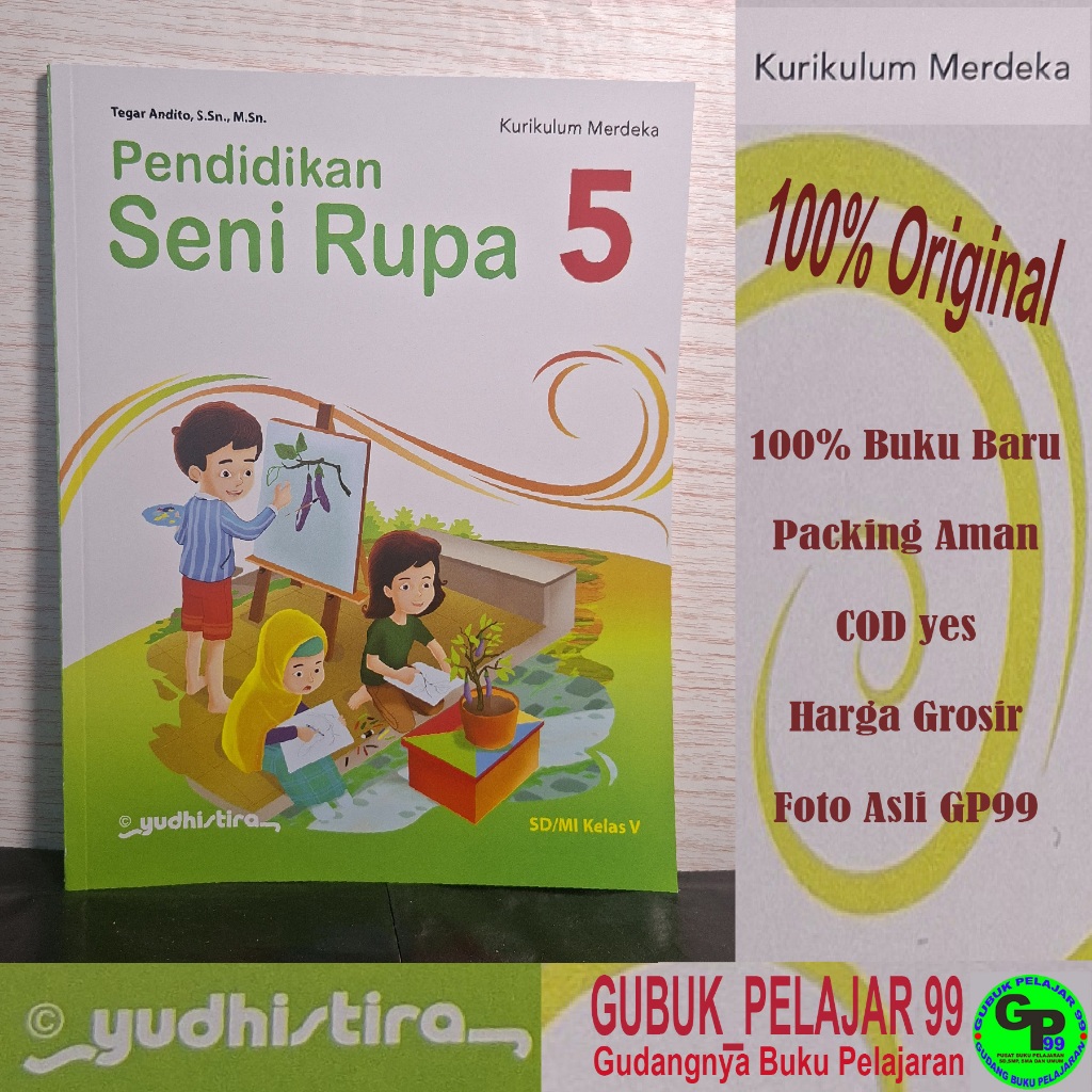 Jual Pendidikan Seni Rupa Kelas 5 Untuk SD/MI KURIKULUM MERDEKA ...