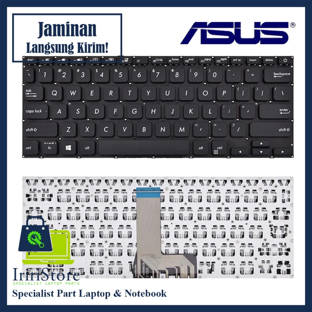 Jual Keyboard Asus VivoBook A409 A409F A409J A409JA A409M A409MA BLACK ...