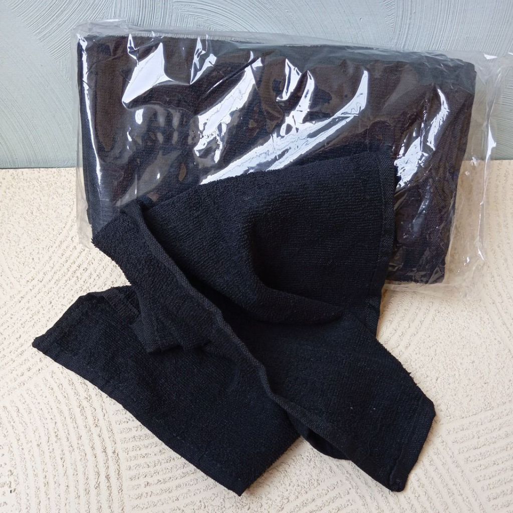 Jual Handuk hitam 30x70 tebal serap untuk salon dan refleksi pijat ...