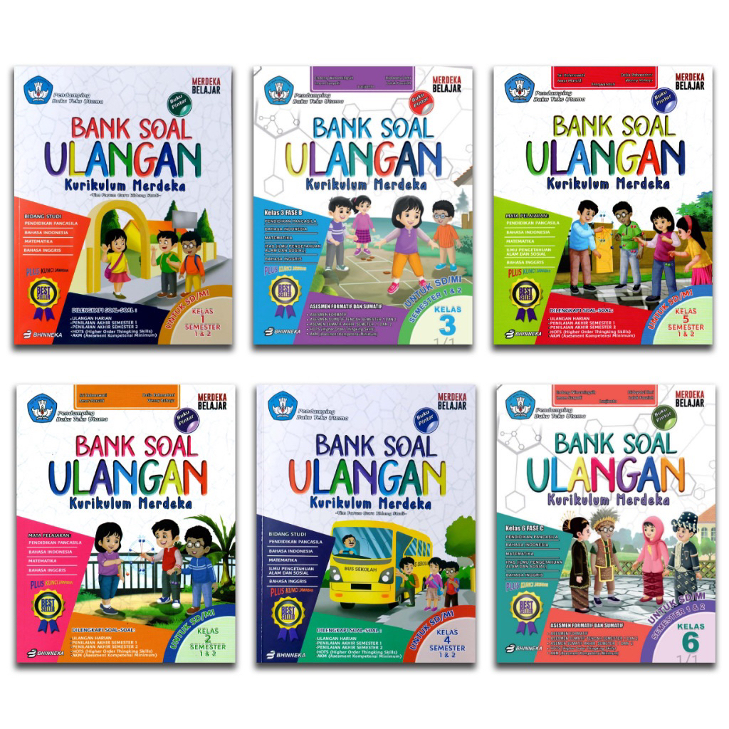 Jual Buku Bank Soal Ulangan Kurikulum Merdeka Semester 1 dan 2 ...