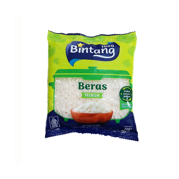 Jual Beras 1000 Bintang 200gr/ Beras Premium/Beras Bintang/ Beras ...