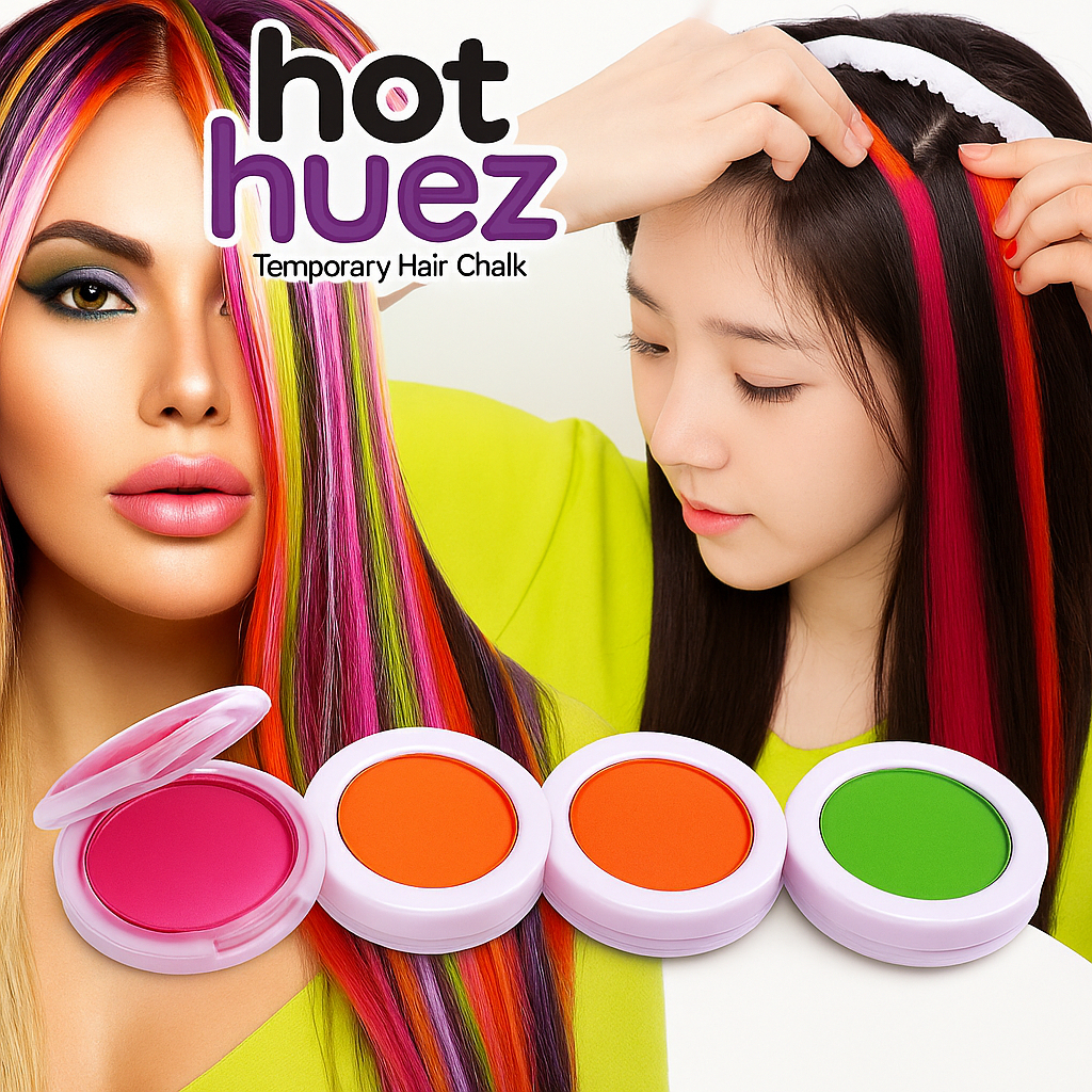 Jual Hot Huez Pewarna Rambut Sementara Temporary Hair Chalk Semir ...