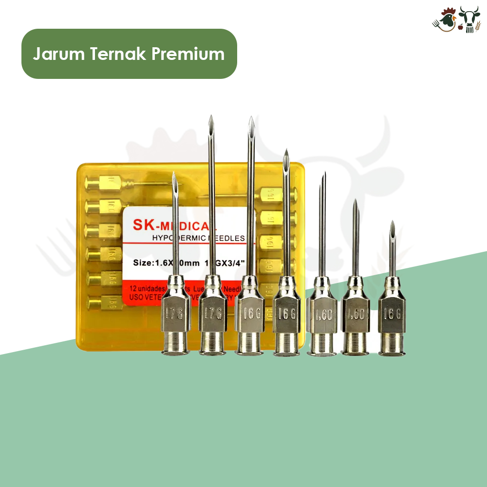 Jual Jarum Suntik Premium SK Stainless – Alat Vaksin Hewan Ternak, Ayam, Ikan, Burung Merpati ...
