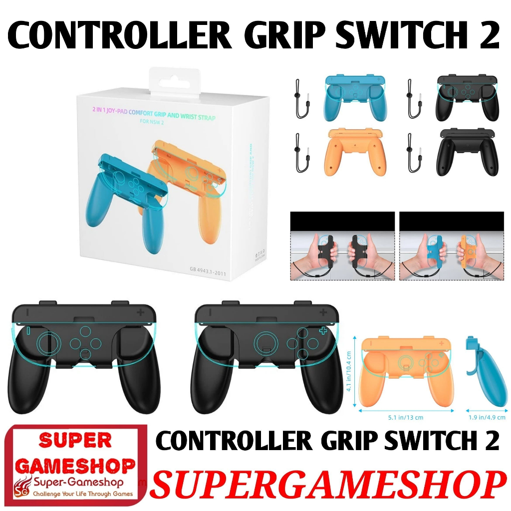Jual Controller Grip Nintendo Switch 2 Handle Joycon Grip Switch 2 ...