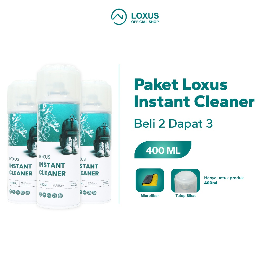 Jual Paket Loxus Instant Cleaner Beli 2 Dapat 3 | Shopee Indonesia