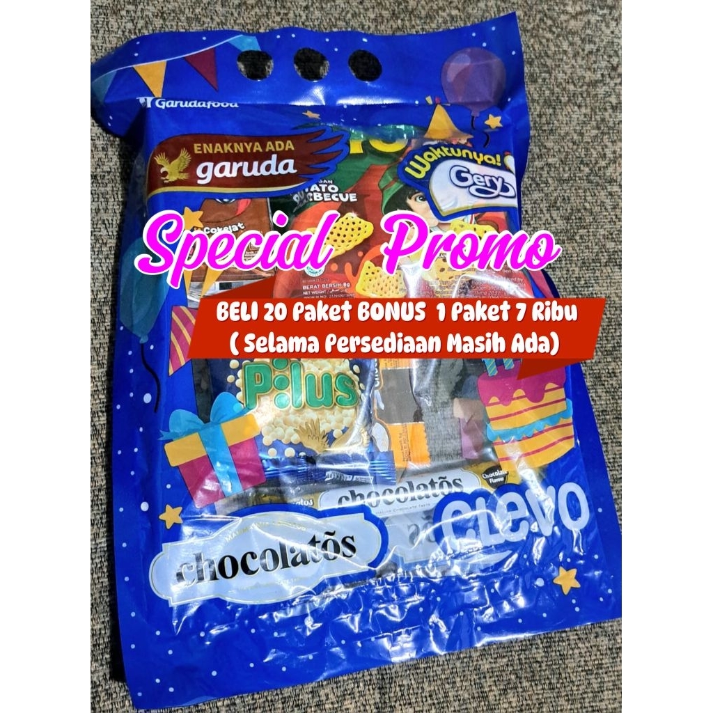 Jual PAKET SNACK ULTAH MURAH TP8-RB145 PLASTIK JUMBO 32cm x 38cm | Shopee Indonesia