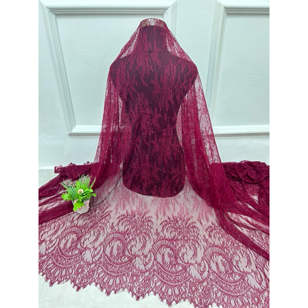 Jual Kain Brokat Lace Premium - Edelwis | Shopee Indonesia
