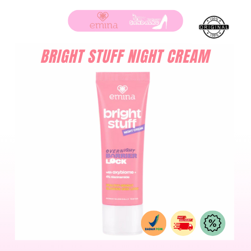 Jual Emina Bright Stuff Night Cream Revamp 20 g (Revamp) | Shopee Indonesia