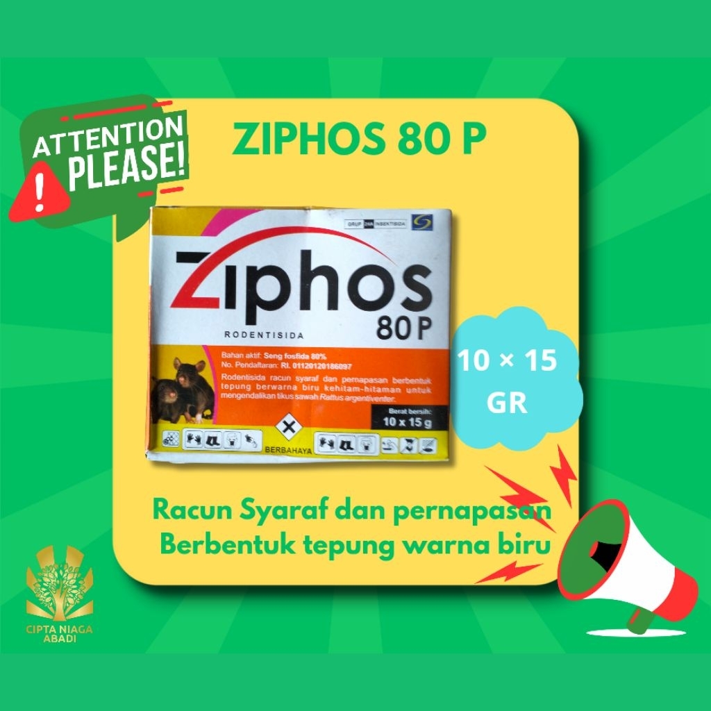 Jual Rodentisida ZIPHOS 80 P | Shopee Indonesia