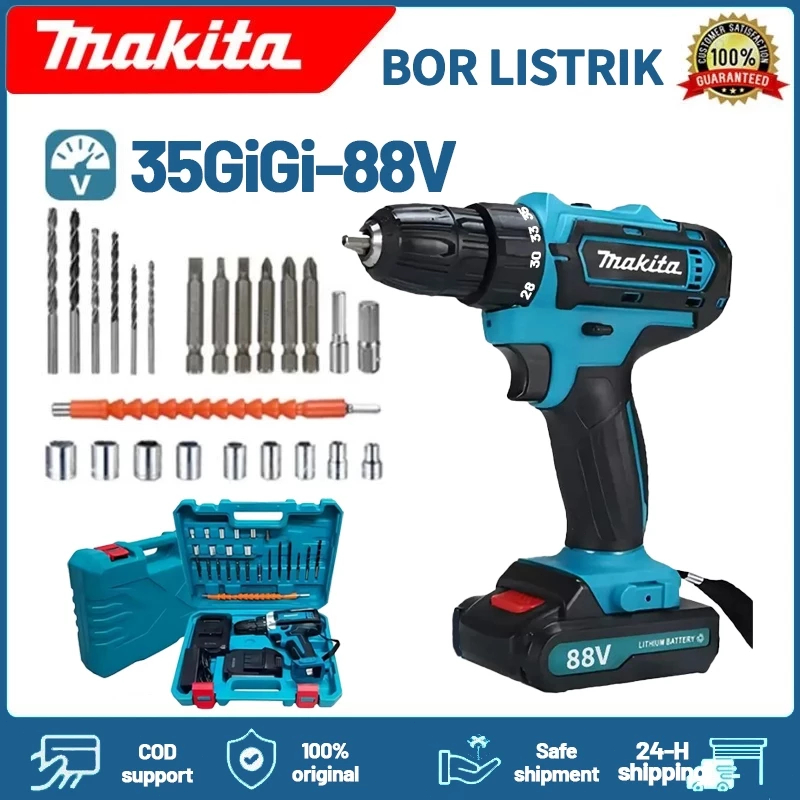 Jual ECOSEN 999VF Bor Listrik Mesin Bor Baterai Tangan Cordless Drill ...