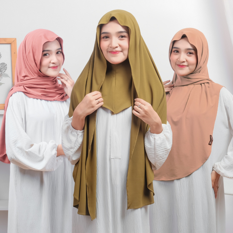 Jual HELAIRINDU - Hijab Pashmina Instan Curve Inner Menutup Leher ...