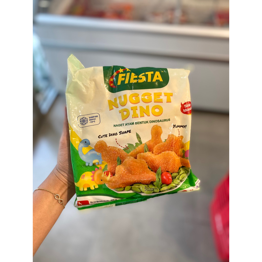 Jual FIESTA CHICKEN NUGET DINO 400G | Shopee Indonesia