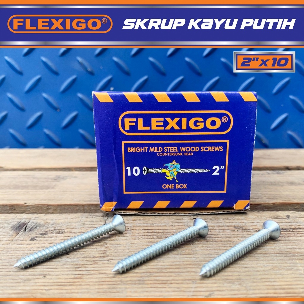 Jual Flexigo Skrup Baja Galvanized 10 x 2 Inch ( isi: +/- 100 pcs) | Shopee Indonesia