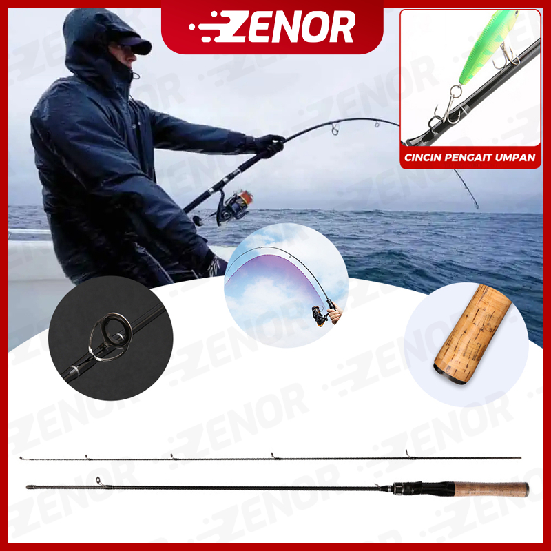 Jual Pancing Rod Kapal Fishing Joran UL Carbon 165M/1.8M/1.98M Lentur 3-6Lbs Carbon Padat/Joran ...