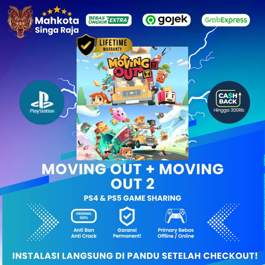 Jual Moving Out + Moving Out 2 - PS4 - PS5 - Digital Sharing | Shopee ...