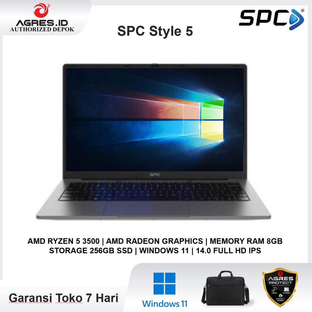 Jual Laptop Murah SPC Style 5 Ryzen 5 3500 8GB 256GB Win 11 14.0 Full ...
