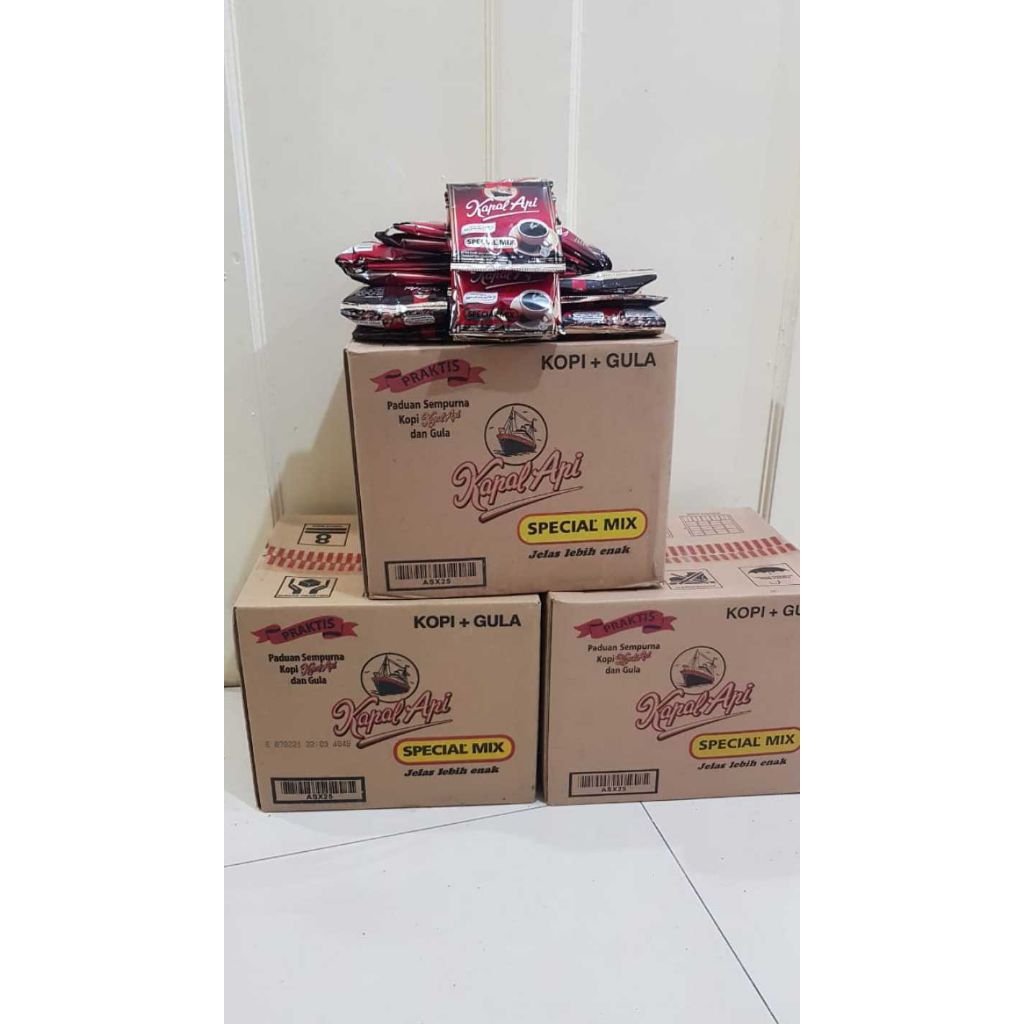 Jual Kopi Kapal Api Special Mix 1 Dus isi 12 Renceng (23 gr × 120 pcs ...