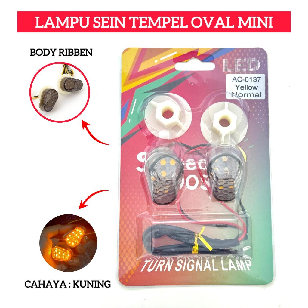 Jual Lampu Sein Tempel Oval Mini Led Fairing Model Jempol Oval Untuk Semua Jenis Motor Fairing ...