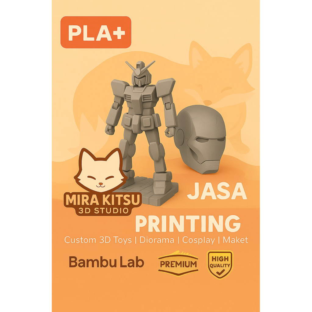 Jual Jasa Cetak 3D Print Single & Multi Colour Material PLA+ Harga per ...