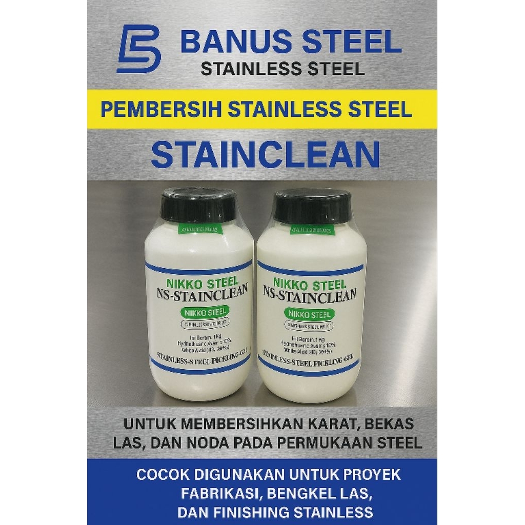 Jual Nikko steel NS-stainclean stainless pickling gel pembersih ...
