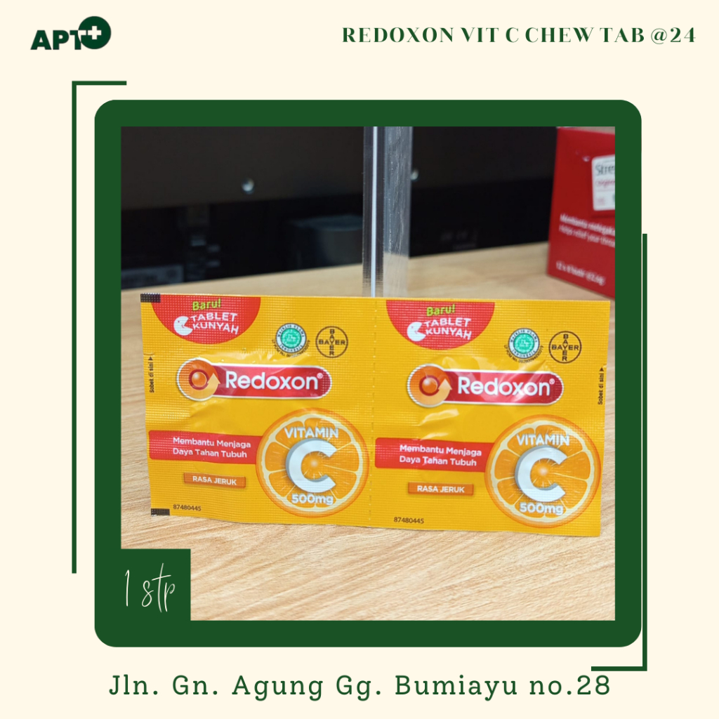 Jual REDOXON VIT C CHEW TAB ISI 2 | Shopee Indonesia