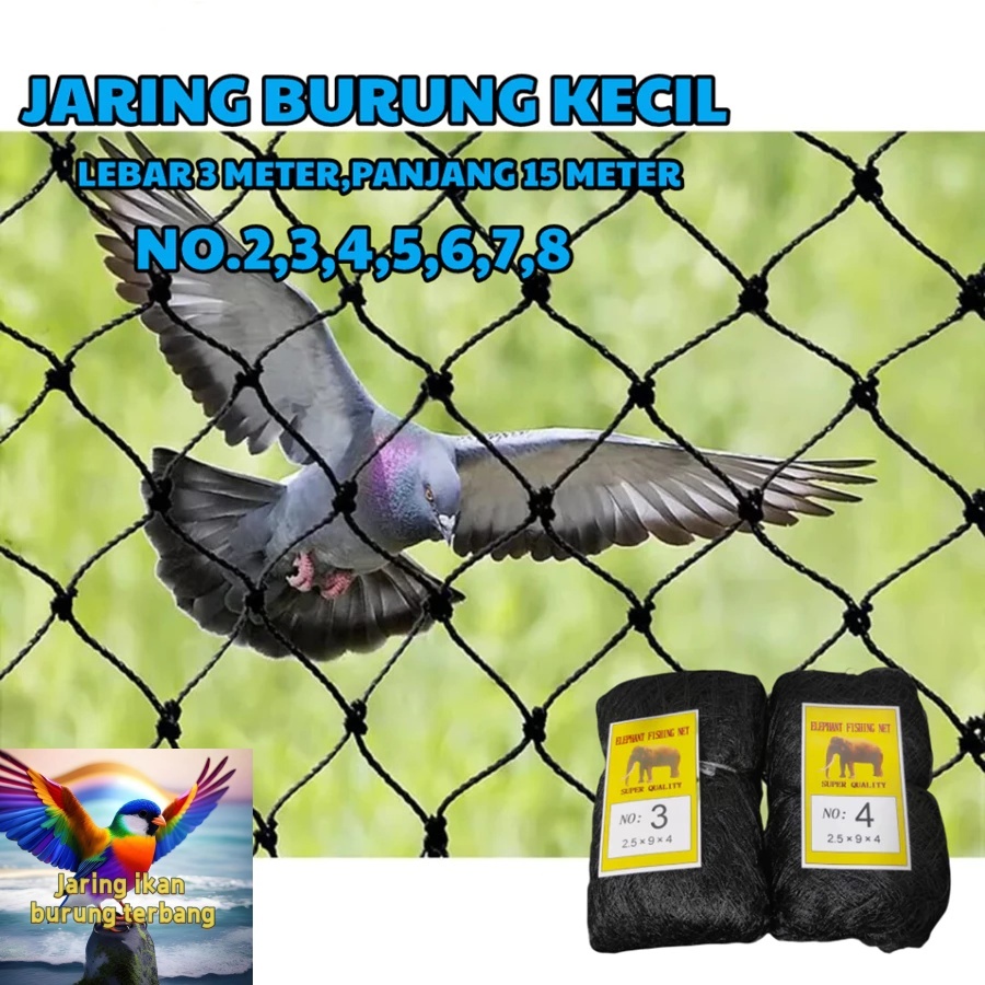 Jual Jaring Burung Nilon Emprit, Perkutut, Pipit, Kutilang, Tekukur Jaring Kandang Ayam Jaring ...