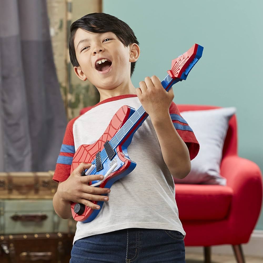 Jual BESAR!! GITAR MAINAN ANAK (Spiderman Marvel Super Hero Alat Musik ...