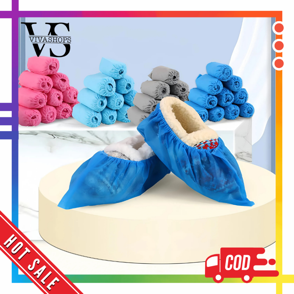 Jual Sarung Sepatu Anti Air Isi 10 Pcs / Cover Shoes Disposable Plastic ...