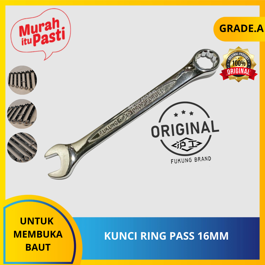 Jual KUNCI RING PASS 16MM original fukung. [A][#KUNCI RING PASS ...