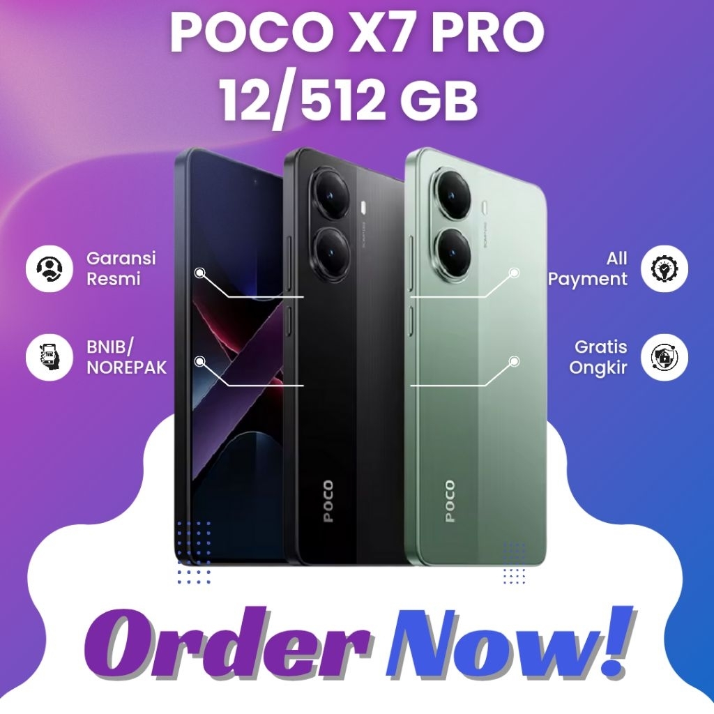 Jual [BISA PAYLAYER] POCO X7 Pro 5G | Dimensity 8400-Ultra | 6000mAh ...