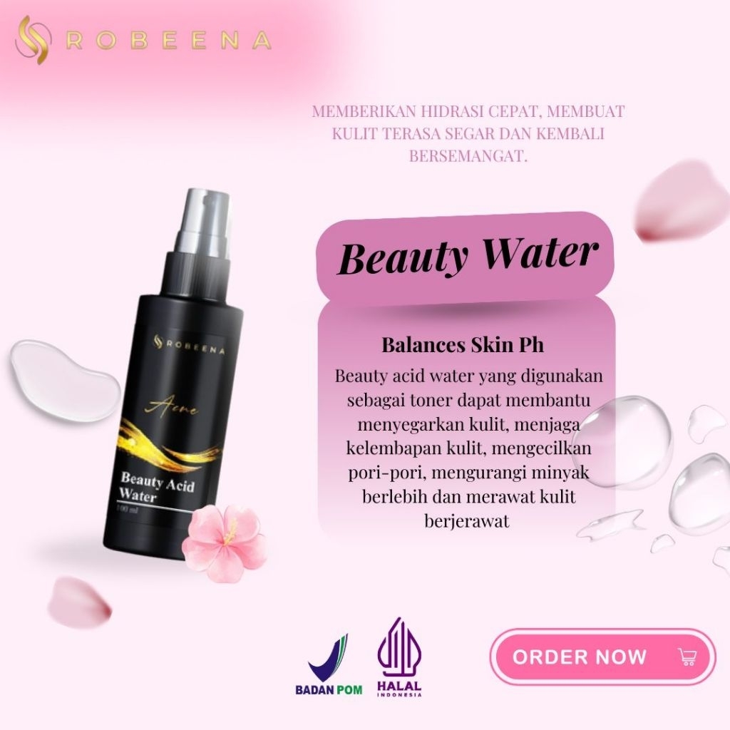 Jual ROBEENA BEAUTY ACID WATER – Menghidrasi, Menyegarkan, dan ...