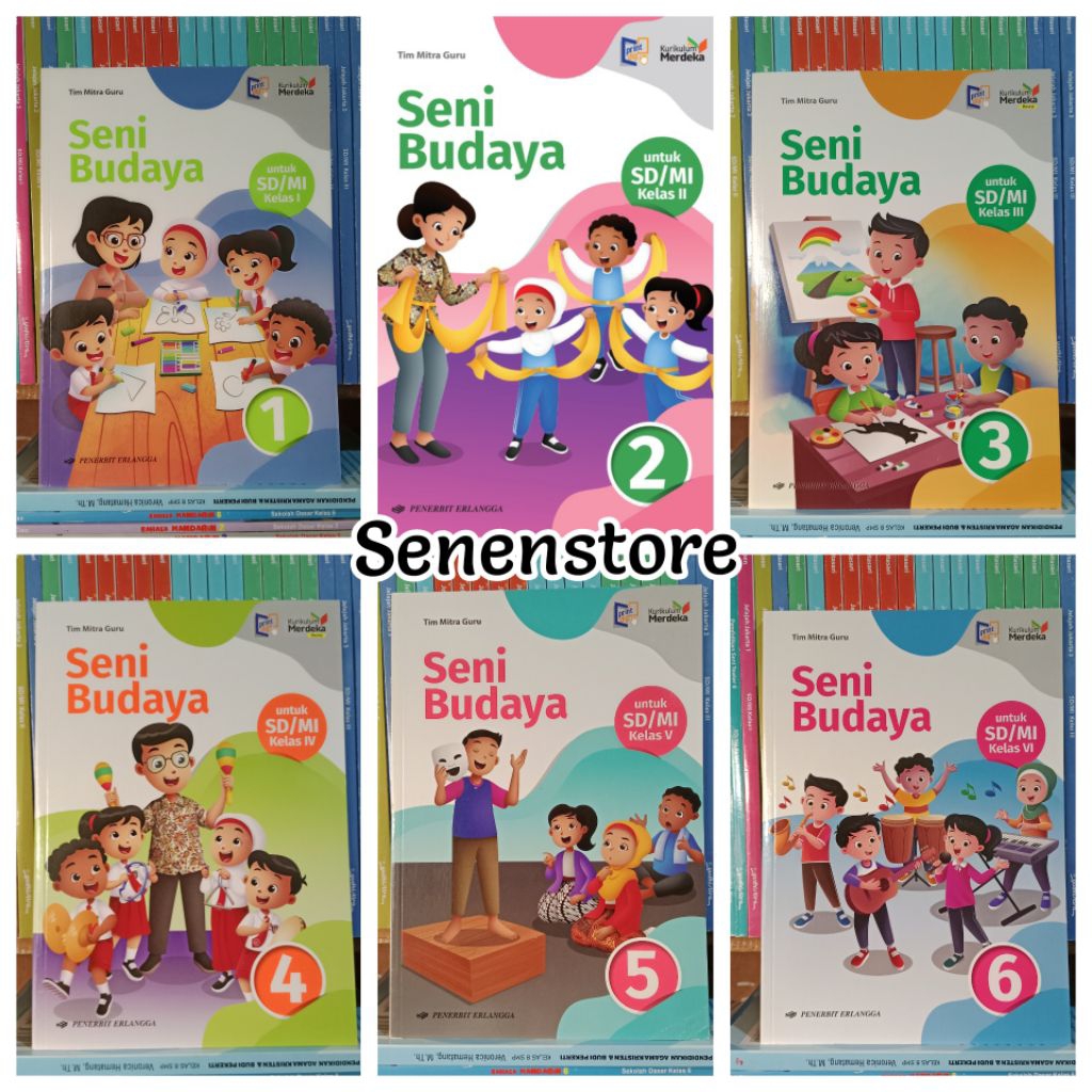 Jual Buku Seni Budaya Kelas 1 2 3 4 5 6 SD/MI Kurikulum Merdeka Erlangga | Shopee Indonesia