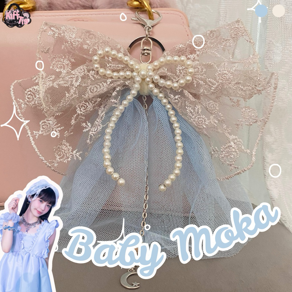 Jual Kifftie - Coquette Bag Charm Bow | Keychain Pita | Gantungan tas kunci korea | Shopee Indonesia